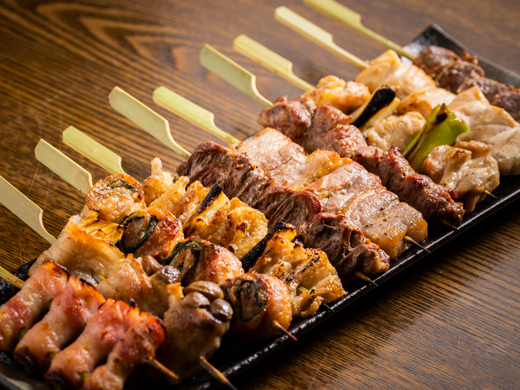 Sumibiyaki Dining Den in Goshogawara/Yakitori/Kushiyaki (grilled ...